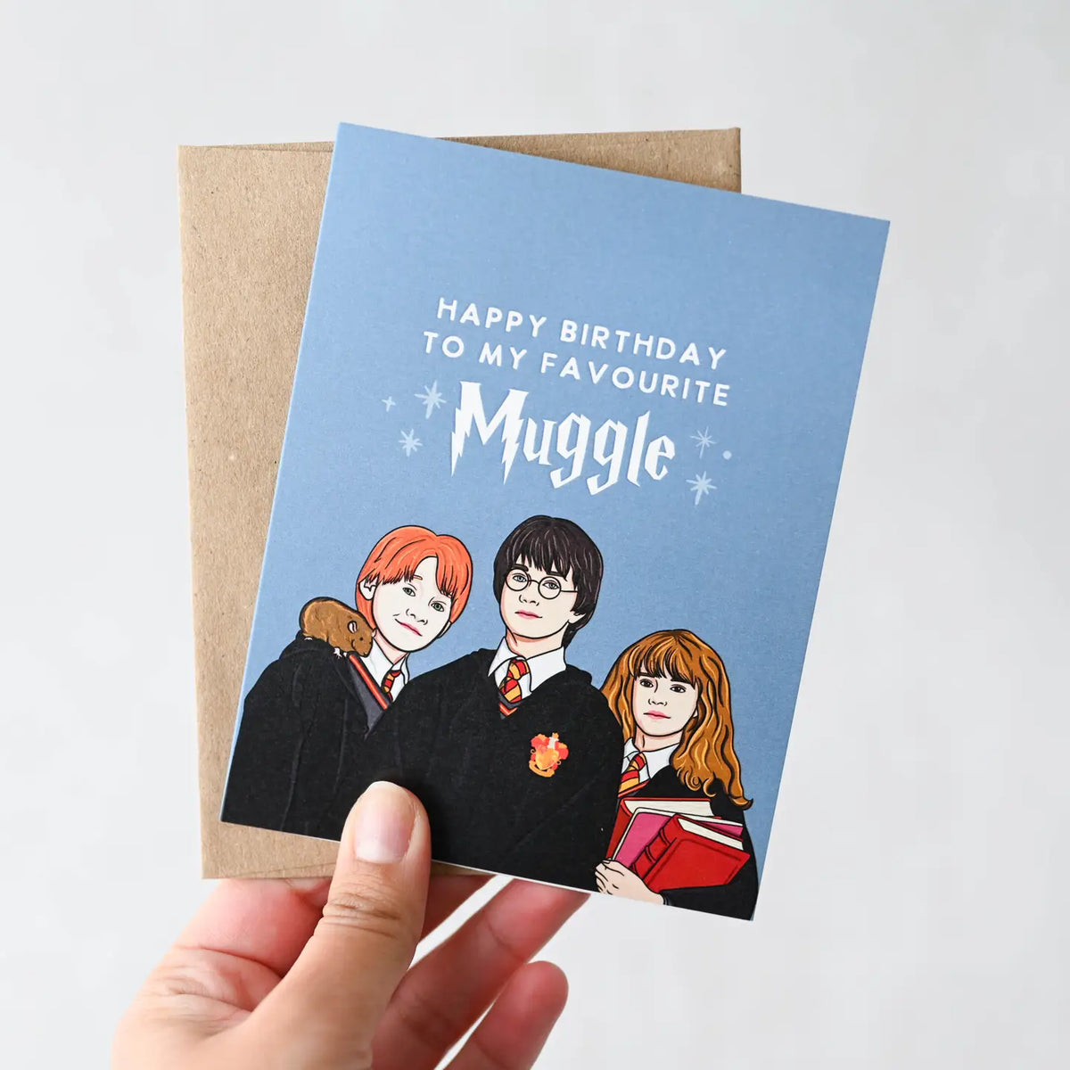 Magical Trio Favourite Muggle Birthday Card – Wrinkled Boutique
